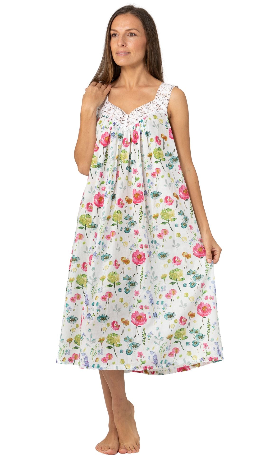 Cotton Sleeveless Nightgowns – THE NIGHTIE SHOP - Australia