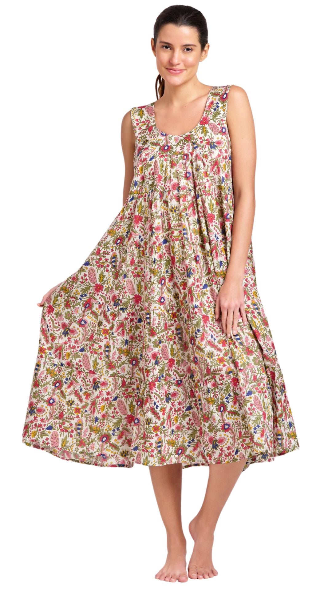 Florence Maxi Sleeveless Cotton Nightie – THE NIGHTIE SHOP - Australia